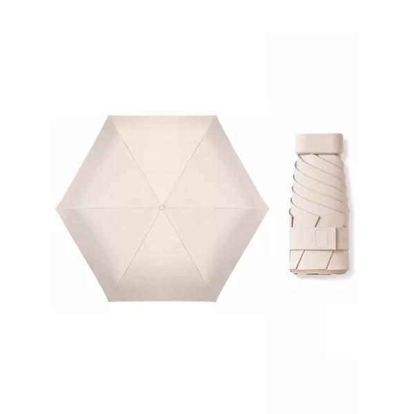 INNI 第三世代の折り畳み傘 コンパクトで手のひらサイズ新しい五つ折りのフラット傘は、ミニサイズで薄いカードのようにコンパクトです。畳むと長さはわずか17cmになり、持ち運びに便利です。 アップグレードされたアルミフレームとグラスファイバ...