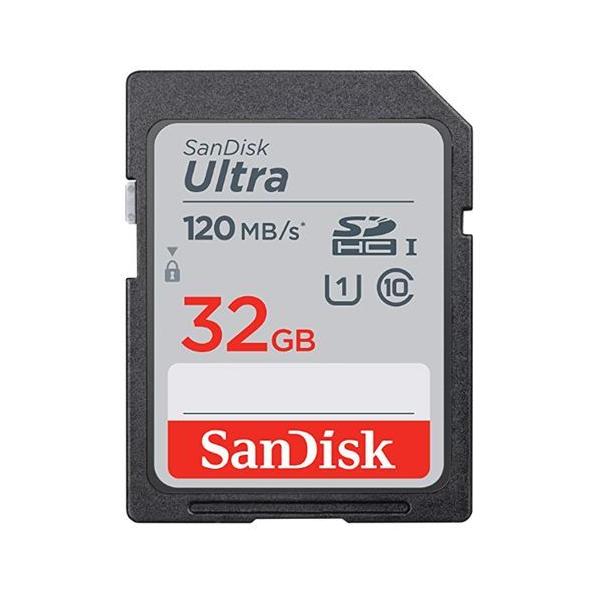 最大120MB/秒の転送速度 SanDisk製 SDHCカード 32GBウルトラシリーズ型番：SDSDUN4-032G-GN6INClass10 / UHS-I対応 / 防水仕様パソコン、タブレット、デジタルカメラに！安心の1年間保証付！■...