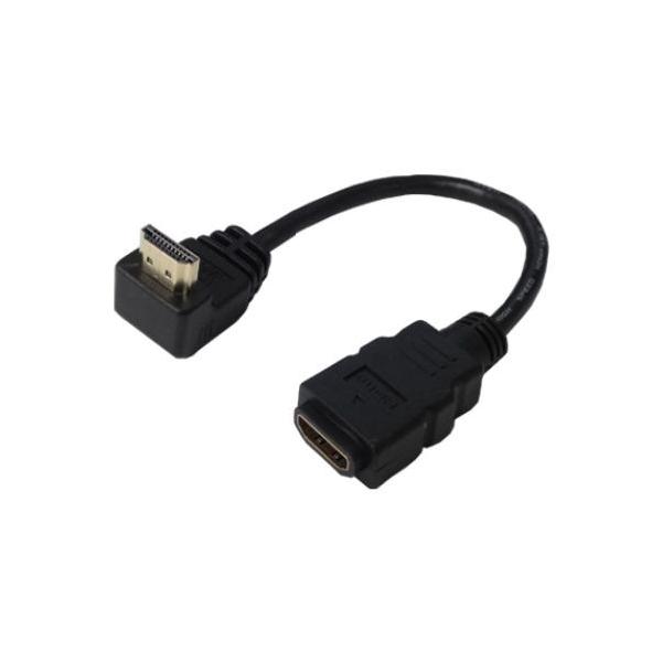 変換名人上向きL型 HDMI延長ケーブル 20cmHDMI-CA20UL■特徴・3D映像/フルHD1080p/イーサネットに対応・ケーブル周りがすっきり！端子曲がりや、断線防止にも！　狭いところで活躍します。・HDMI 1.4規格は、旧規格...