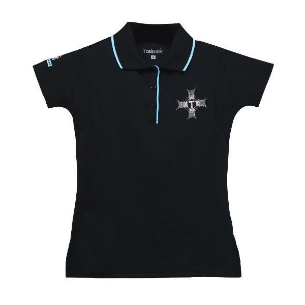 スポーツ時に最適な脇下消臭機能付きレディース：ポロシャツブランド：飛衛門脇下抗菌消臭繊維を使用しているので、気になる脇の臭いも袖下まで広範囲にしっかりガード！吸汗即乾繊維でプレー中も爽やか。しわになりにくいのでお手入れ簡単！ ■素材袖：ポリ...