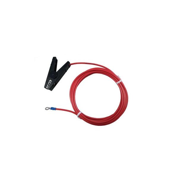 ワニグチコネクト300S黒■ワニグチでさく線を挟むだけで電気を渡すことができます。●耐圧2000Vの被覆線です。