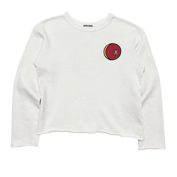 商品/ 90s オゾンロックス OZONE ROCKS スウェットシャツ トレーナー商品説明/ メンズ企画のスウェットトレーナーですが、短めの着丈とほどよいゆとりから、今回はレディースカテゴリーで出品しています。胸元と背面のロゴがさりげない...