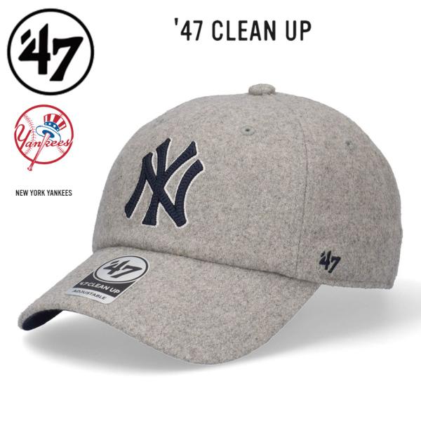 【ブランド】フォーティセブン / '47 【スタイル】チェーンステッチ ウール クリーンアップ キャップ / CHAIN STITCH CLEAN UP CAP【チーム】・ニューヨーク ヤンキース / NEW YORK YANKEES【カラ...