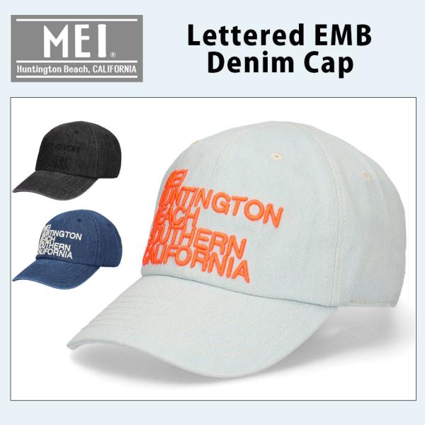 【ブランド】メイ / MEI【スタイル】レタリング刺繍 デニムキャップ / LETTERED EMB DENIM CAP /261099603【カラー】ライトブルー / ブラック / ネイビー【サイズ】サイズ調節可能(約57〜59cm)【素...
