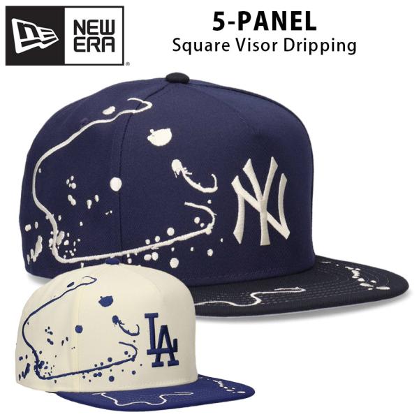 【ブランド】ニューエラ / NEW ERA【スタイル】5-PANEL スクエア バイザー ドリッピング キャップ  / 5-PANEL Square Visor Drippiing Cap 【チーム/カラー】・ニューヨーク・ヤンキース / ...