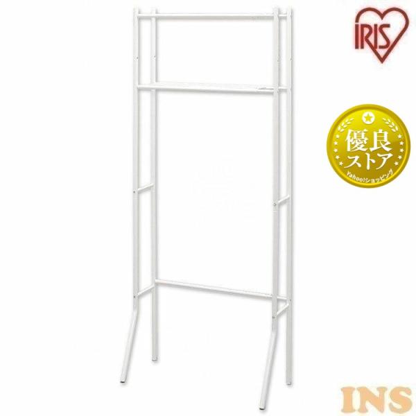 ■商品サイズ（約）：幅65〜85×奥行29×高さ156cm■材質：スチール（エポキシ塗装）■耐荷重：全体6Kg、棚1枚あたり3Kg【商品特徴】コンパクトでシンプルなランドリーラックです。洗濯機に合わせて幅の調節が可能です。下段の棚は2段階で...