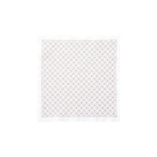 一目刺しの技法を学びながらかわいいふきんが作れます。図案は布にプリント済み。<br>●こちらの商品は、北海道・沖縄・離島への配送は、別途送料がかかる場合がございますので、予めご了承くださいませ。