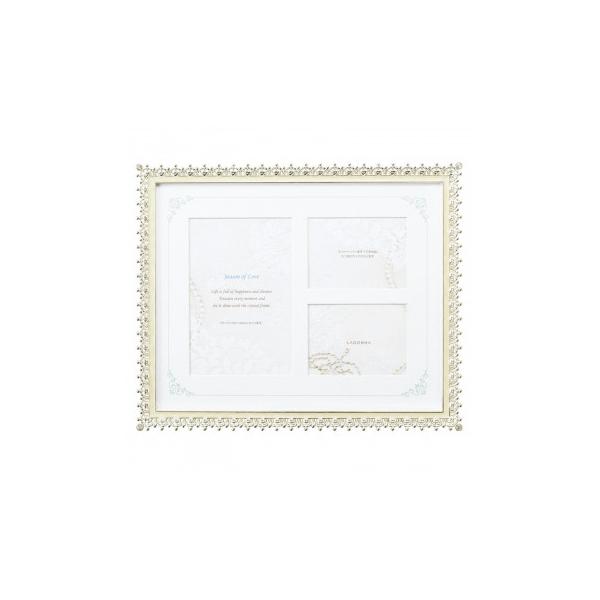 花嫁の装いのような美しいフレーム。人気のコレクション。四隅には大粒のクリスタルが施されています。<br>●こちらの商品は、北海道・沖縄・離島への配送は、別途送料がかかる場合がございますので、予めご了承くださいませ。