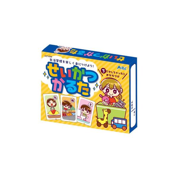 歯みがきや挨拶などの生活習慣やマナーが盛りだくさんのかるたです。楽しく遊びながら、生活習慣やマナーが身につきます。<br>●こちらの商品は、北海道・沖縄・離島への配送は、別途送料がかかる場合がございますので、予めご了承くださいませ。
