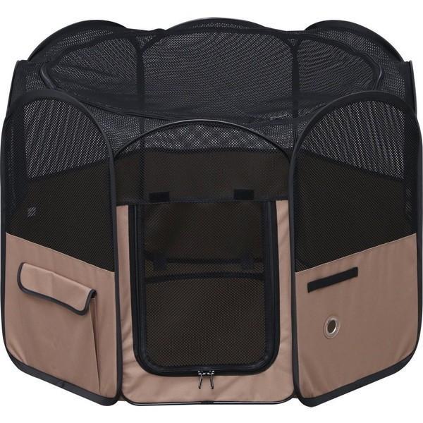 組み立てが簡単で、コンパクトに折りたためるソフトケージです。外出先や、急な来客、災害時の緊急対策にも便利です。持ち運びに便利なキャリングバッグ付きです。愛犬の様子がよくわかる上半分メッシュ加工です。通気性も抜群です。汚れをふき取りやすい内側...