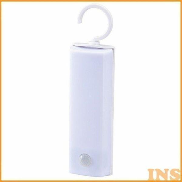 ■商品サイズ（cm）幅約5×高さ約18.8×奥行約3（ハンガー付きホルダー含む）■質量約80g（乾電池含まず）■光源LED×4個■人感センサー検知範囲正面約4m　左右約90°　上下約90°■点灯保持時間約10秒■切替えスイッチAUTO/OF...