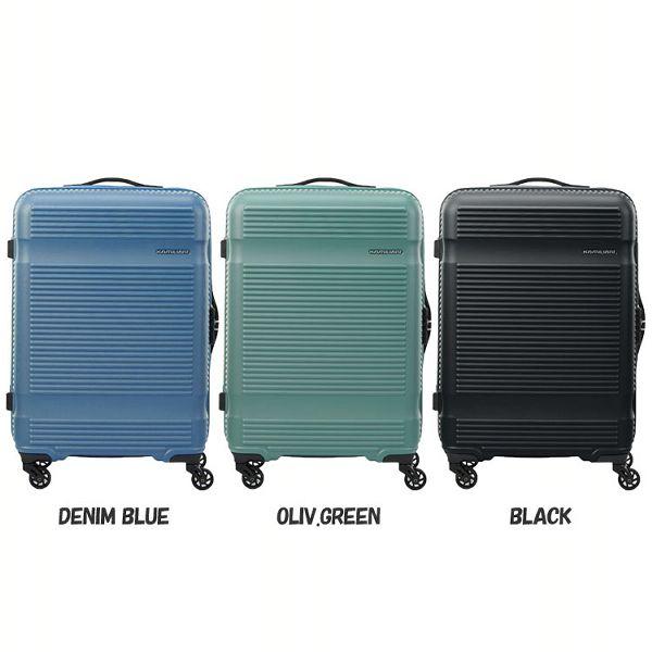 ■容量65L■旅行目安4〜5泊■商品サイズ（cm）幅約47×奥行約28×高さ約68■商品重量約3.7kg■材質ABS■TSAロックあり（ダイヤルロック式）■カラーブルー：DENIM BLUE（QP0*91002）グリーン：OLIV.GREE...