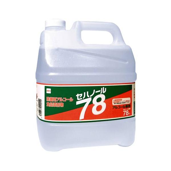 ●厚労省『大量調理施設管理マニュアル』に適合した、濃度78%(71重量%)が威力を発揮するアルコール製剤です。使用後の水洗いや拭き取りの必要がなく、食品に触れても安心です。■メーカー：セハノール（製造国：日本）■商品名：セハノール78■内容...