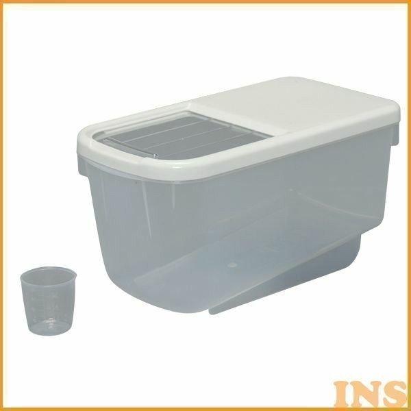 ★★詳細情報＆おトク情報は下記をご確認下さい★★米びつ PRS-10 米10kg分180mlの計量カップ付きです。底に傾斜がついているので最後までお米が取り出しやすくなっています。米びつとしてだけでなく、シンク下の収納にも活用できます。■商...