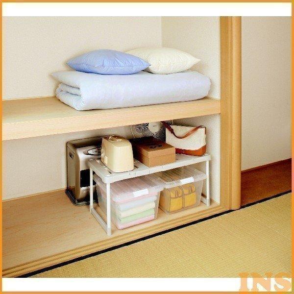 0121pointo★★詳細情報＆おトク情報は下記をご確認下さい★★押入れのサイズに合わせて幅72〜92cmまで伸縮できる押入れ整理棚です。天板の歪みもなく長く使えます※お客様組み立て品です。■商品サイズ（cm）：幅約72〜92×奥行約37...