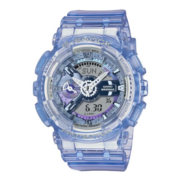 飽くなき強さを求めて進化を続けるタフネスウオッチG-SHOCKから、デジタルカルチャーを想起させる近未来をテーマにしたモデルです。SFの世界観を彷彿とさせるクリアスケルトンのカラーを採用。上文字板とインデックスは蒸着加工を施し、洗練されたデ...