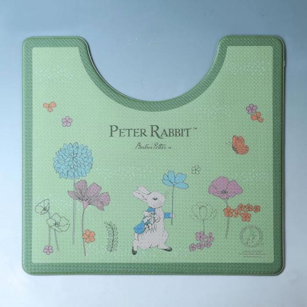 ピーターラビット PVCトイレマット（約45×50ｃｍ）（G33-0006）・自然を感じさせるグリーンは「安らぎ」「爽やか」「穏やか」「調和」といった印象を与えるカラーです。・清潔感があるイメージからグリーンはトイレにぴったりのカラーです。...