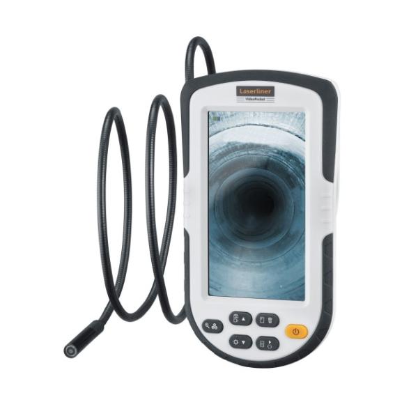 4.3インチ大画面カラーディスプレイ搭載、手のひらサイズの携帯型工業用内視鏡「ビデオポケット」。<商品説明>視野角65°、解像度1280×720ピクセルの高解像カメラで手の届かない場所をスマートフォン感覚で確認・撮影・保存。静止...