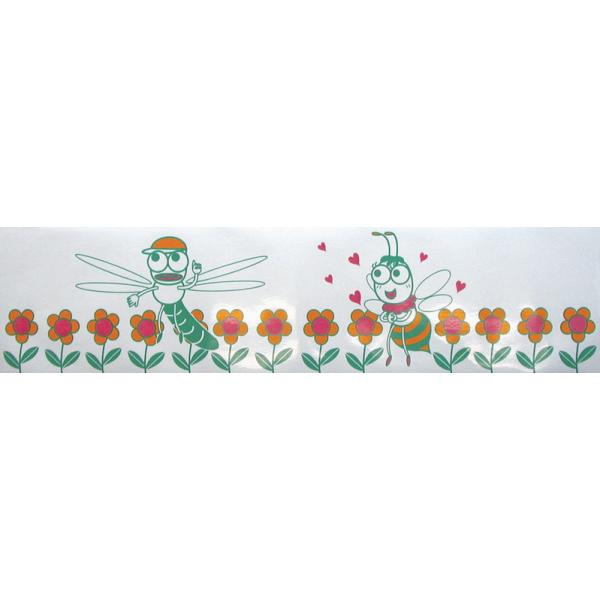 メーカー直送のため代引きでの決済は不可となります。銀行振り込み・コンビニ・クレジット・後払い決済でご購入下さい。フェンス用シール (とんぼ)　ホワイトポップな絵柄なので工事現場をはじめ、イベント会場、スポーツ施設など雰囲気を明るくします。外...