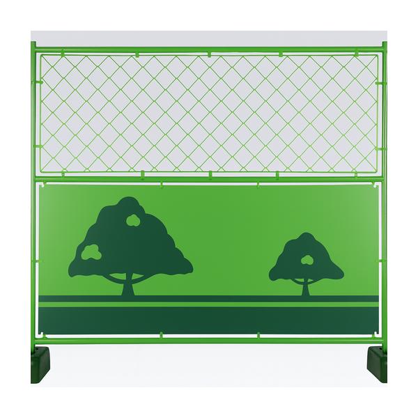 ●サイズ：1,800mm幅×1,800mm高　重量8kg　※フェンス単品の商品ページです。ウエイトベースは付属しません。