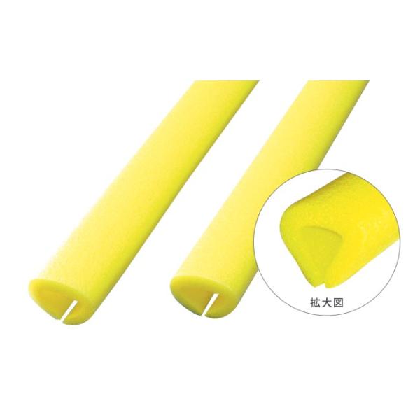 ドア枠・カウンター・手摺・額縁など、あらゆる部分養生にお使い下さい。Ｈ鋼にも使えます。 ●材質：発泡ＰＥ　●適用サイズ：10mm〜40mm ●長さ：1,700mm