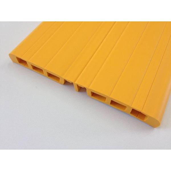 あらゆる柱などの角面の養生に。コーナー部分はもちろん、平面もクッションとして、用途いろいろ！！ソフトな感触で取付けも簡単。色：黄・ベージュ・黒寸法：14ｔ×１M×102ｍｍ（平面時）材質：軟質塩化ビニール※粘着テープ付き（仮止め用）　