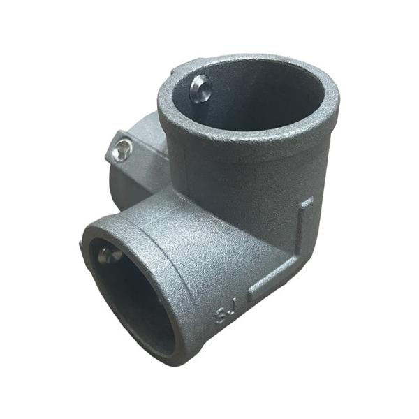 ・パイプΦ19.1専用ジョイント。（パイプの飲み込み20ｍｍ）・六角レンチ（4ｍｍ　5/32インチ）で固定できます。・錆びにくいメッキ加工で室内でも使用できるスタイリッシュなデザイン。