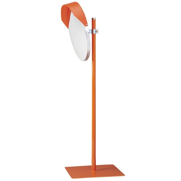 メーカー直送のため代引きでの決済は不可となります。銀行振り込み・コンビニ・クレジット・後払い決済でご購入下さい。ミラースタンド台 オレンジ 34.1φ用 450角 C-6取り付け場所がない場合に便利なミラースタンド台。ステンレスミラー・アク...