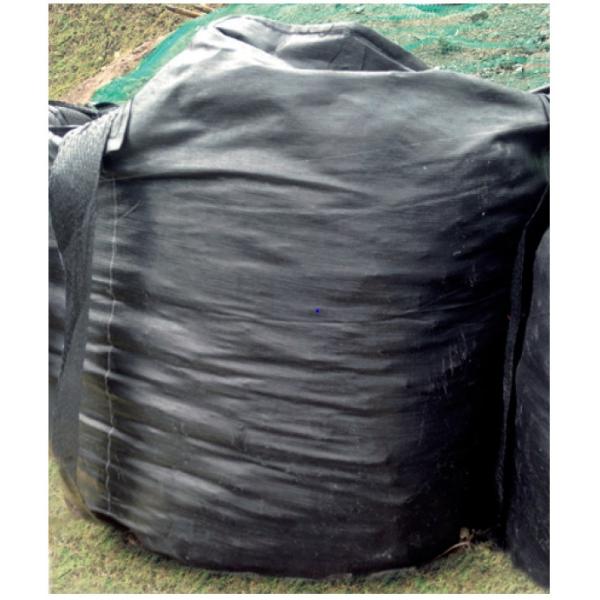 メーカー直送のため代引きでの決済は不可となります。銀行振り込み・コンビニ・クレジット・後払い決済でご購入下さい。コンテナバッグ 1000kg用 Φ1100×H1100+投入口H750、ベルト耐荷重2ｔ 黒 【10枚入り】≪用途≫・耐候性大型...