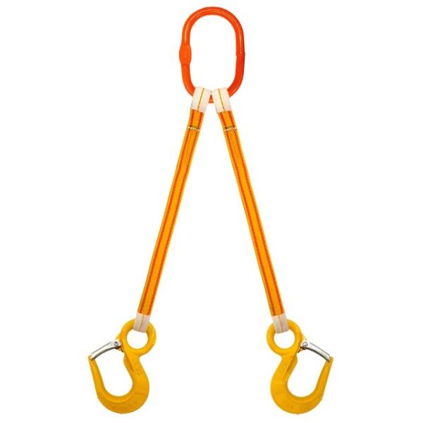 メーカー直送のため代引きでの決済は不可となります。銀行振り込み・コンビニ・クレジット・後払い決済でご購入下さい。KSファイバースリング 2点吊 25mm×1M LSフック1.25t付JIS4等級ベルトスリング新開発の「LSフック」＜特徴＞●...