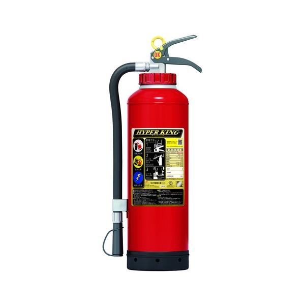 ▼高い放射圧を誇る加圧式を採用加圧式の特長である高い放射圧を持ち、その勢いで薬剤を火元に放射。初期消火に力を発揮します。▼キズ サビを防ぐ底部樹脂加工底部には樹脂加工を施し、底面を傷から守ります。またマジックホール構造により、サビなどの劣化...