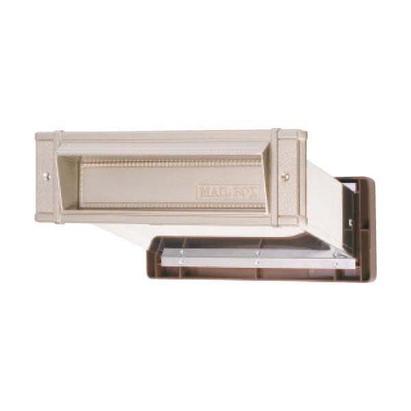 メーカー直送のため代引きでの決済は不可となります。銀行振り込み・コンビニ・クレジット・後払い決済でご購入下さい。メイルシュート No24 内フタ付気密型受口/亜鉛ダイカストシュート部/SUS430内側ワク/ABS樹脂