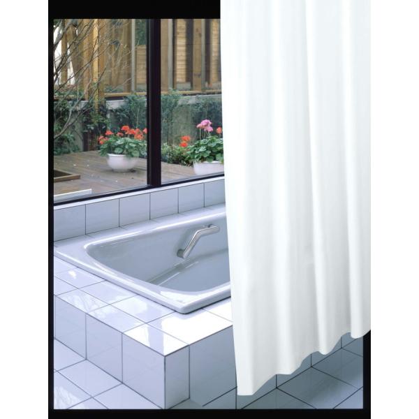 メーカー直送のため代引きでの決済は不可となります。銀行振り込み・コンビニ・クレジット・後払い決済でご購入下さい。防炎バスカーテン 130cm幅×130cm丈防炎バスカーテン。防水　防カビ。消防法が適応される高層マンションや店舗・施設でも安心...