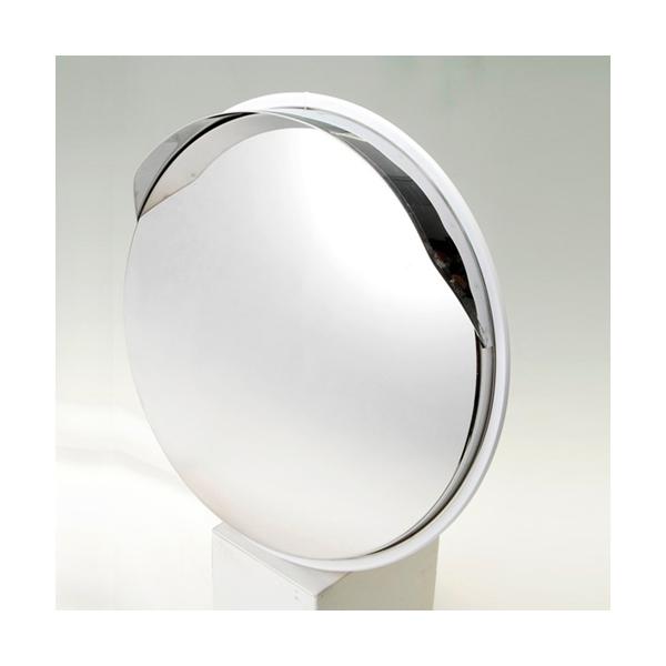 メーカー直送のため代引きでの決済は不可となります。銀行振り込み・コンビニ・クレジット・後払い決済でご購入下さい。ステンレスミラー丸型 433φ 白 S-4Wガラス製ガレージミラーと同じく、オーソドックスで人気のあるミラーです。ワレない・サビ...