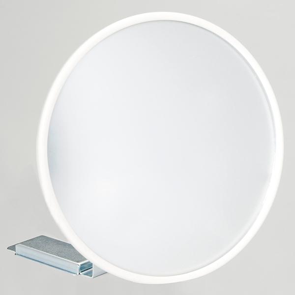 メーカー直送のため代引きでの決済は不可となります。銀行振り込み・コンビニ・クレジット・後払い決済でご購入下さい。マグネットミラー丸型 147φ 白 SE-15AW穴あけ不要のマグネットミラー。賃貸など、事情により穴があけられない場所でもお使...