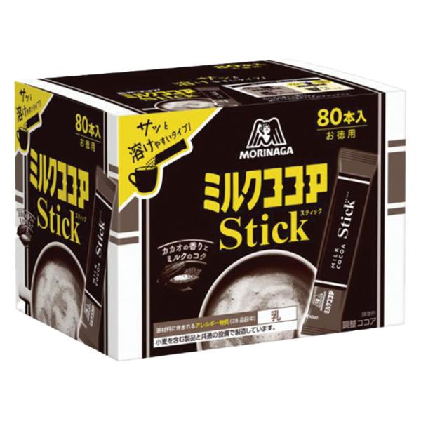 カカオとミルクの溶け合う美味しさ！今年の冬も、ココアであったまろう！計量いらずのスティック包装！手軽でおいしい、本格的な味わい内容量：12g×80本原材料：砂糖、ココアパウダー、脱脂粉乳、ぶどう糖、全粉乳、食塩／香料、甘味料、調味料