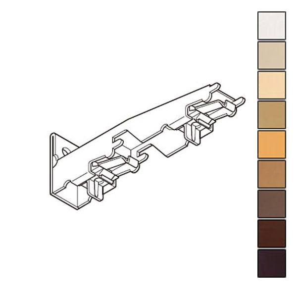 【エリート用　ダブルブラケット（正面付け）1個  トーソー製】トーソー　カーテンレール　エリート用部品。 ダブルブラケット（正面付け）1個　※取付ビスは付属しません。◆カーテンレールと同時注文・同一お届け先の場合、こちらの商品の送料はレール...