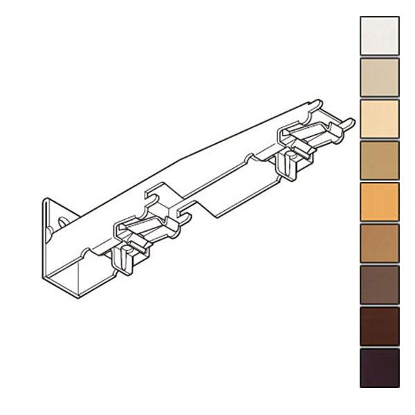 【エリート用　エキストラダブルブラケット（正面付け） トーソー製】トーソー　カーテンレール　エリート用部品。 エキストラダブルブラケット（正面付け）1箱20個 ※取付ビスは付属しません。◆カーテンレールと同時注文・同一お届け先の場合、こちら...