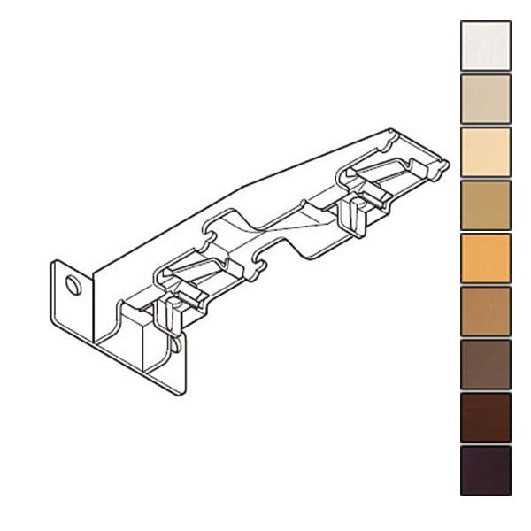 【エリート用　ＮＴダブルブラケット（正面付け）1個 トーソー製】トーソー　カーテンレール　エリート用部品。 ＮＴダブルブラケット（正面付け）1個 ※取付ビスは付属しません。◆カーテンレールと同時注文・同一お届け先の場合、こちらの商品の送料は...