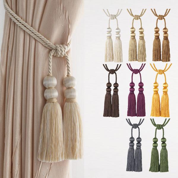 【カーテンタッセル　トーソー製】　トーソー　カーテンタッセル◆◆商品名：タッセルＢＷ６５　　◆ご注文単位：１本　◆素材：レーヨン６３％・綿３７％　◆サイズ（mm）：全長・約６５０ /　房部分・約２２０　/ ロープ直径・７　　◆備考：左右の紐...