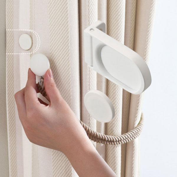 【リターンマグネット（１個入り）トーソー製】トーソー　カーテンレール　オプション。 リターンを美しく仕上げるアイテムです。広がりがちな裾をピッタリ壁面に収めることで光漏れを防ぎます。さらにマグネットタッセルと合わせて使うことで、リターンカー...