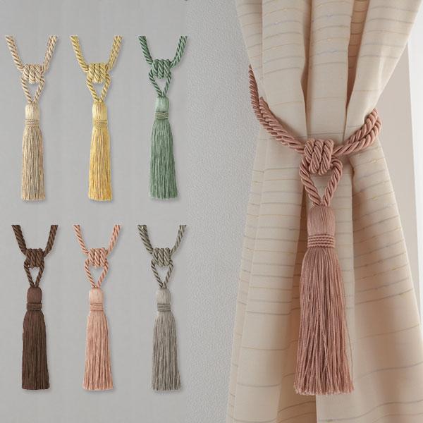 ◆商品名：タッセルＳＳ４５　◆ご注文単位：１組２本入り　◆素材：レーヨン５０％・綿５０％　◆サイズ（mm）：全長・約４５０/　房部分・約２００　/ ロープ直径・８　