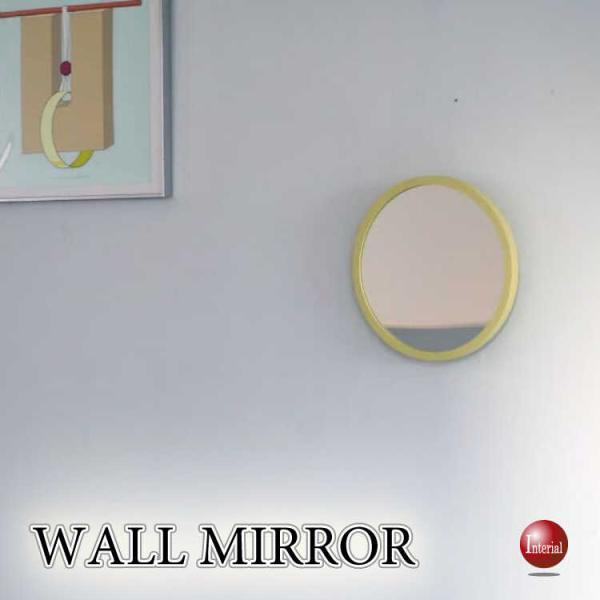 【発売日：2026年03月30日】壁から鏡面が浮き出たような立体感のあるウォールミラー。北欧テイストの「ナチュラル」、壁にシルエットがくっきり浮かぶ「オレンジ」、インテリアを邪魔せず壁に馴染む「イエロー」の3色をご用意しています。シンプルな...