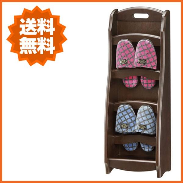 繊細なカーブが高級感を感じさせるスリッパラック。【サイズ】■W290×D150×H830mm【材質】■楡（ニレ）材■仕上げ：ウレタン塗装【備考】■重量：4kg■構造：完成品【納期】ご注文後、約1〜2週間程でお届け致します。（※在庫切れの際は...