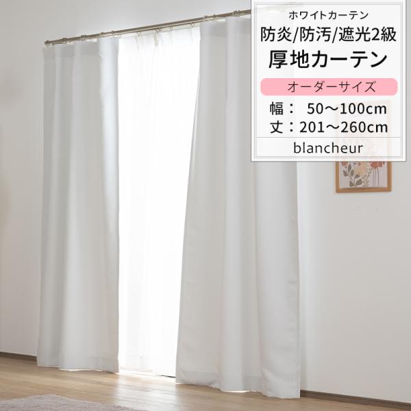 ■商品：カーテン サイズオーダー AB5000 ブロンシェール■サイズ：幅50〜100cm 丈201〜260cm■幅継ぎ[1.5倍ヒダ]〜100cm:なし、〜150cm:1つ、〜200cm:１つ、〜300:2つ[フラット]〜140cm:なし...