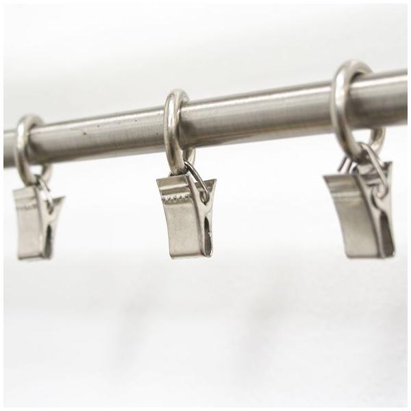 小さめクリップが高級感のあるドイツ製カーテンクリップランナー■カラー：シルバー、ゴールド■クリップサイズ：8m×17mm■リング：内径13mm■素材：スチール■摘要：ドイツ製【取扱い項目】クリップ/リングランナー/カーテンクリップ/カフェカ...