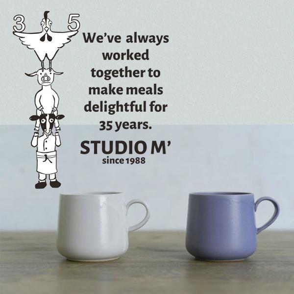 ・ 商品名　COCON/ココン｜マグカップ・ サイズ　幅104mm　奥行80mm　高さ73mm　容量220cc・ 素材　　エクリュ： 陶器 (近江赤土)・白釉・酸化　　スミレ ： 陶器 (近江赤土)・色釉・酸化・ 原産国　日本※ マグの取っ...