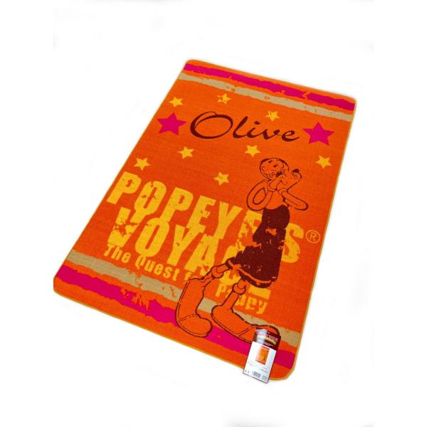 ■商品：キャラクター　デスク カーペット<br>■キャラクター：オリーブ<br>■サイズ：約100ｃｍＸ150ｃｍ<br>■素材：ナイロン　100％