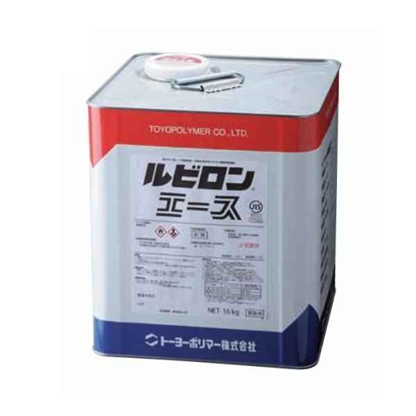 ■接着剤■メーカー：トーヨーポリマー■商品名：ルビロンエース■荷姿：16kg缶■適用工法：耐水工法・一般工法■主成分：ウレタン樹脂■タイプ・特記：エコノミータイプ■特徴：コストと性能のバランスに優れた汎用タイプ。■標準塗布量：350ｇ/平米