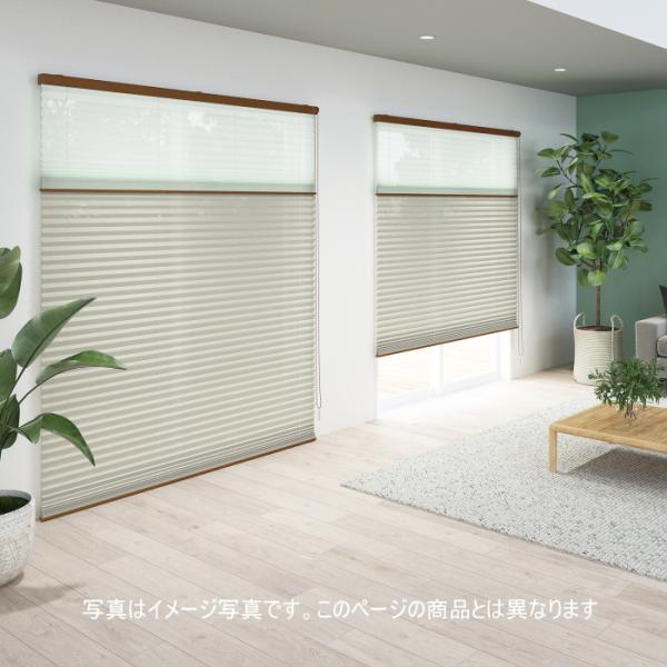 ■製品名：プリーツスクリーン もなみ■スラット巾：25mm■メーカー：ニチベイ■生地名: ルオム■生地品番：M5100〜M5102■スタイル名：ツインスタイル■操作方法：ワンチェーン式■オーダー適応サイズ：幅160.5〜200cm×高さ10...